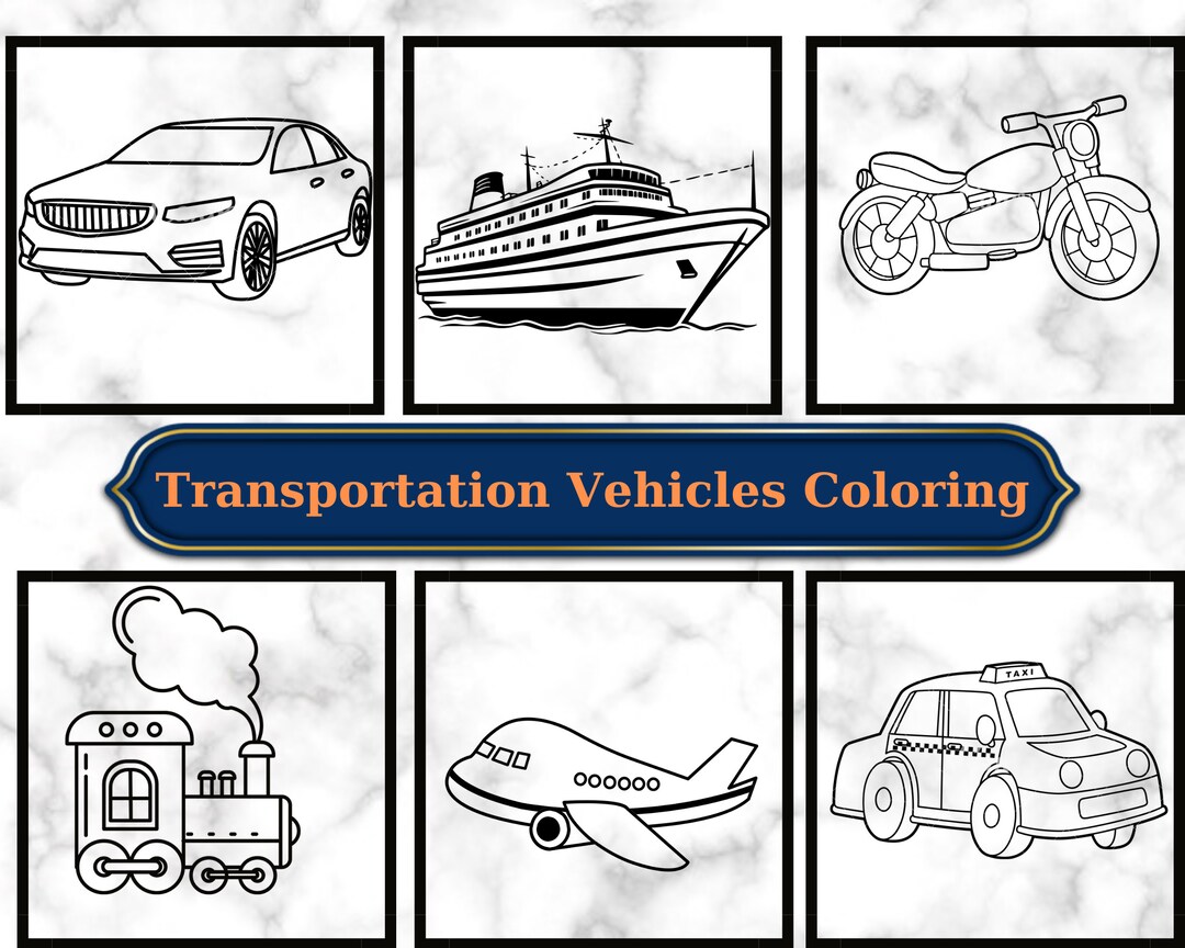 Colorful Vehicles Coloring Pages: Fun and Creative Art Experience for ...