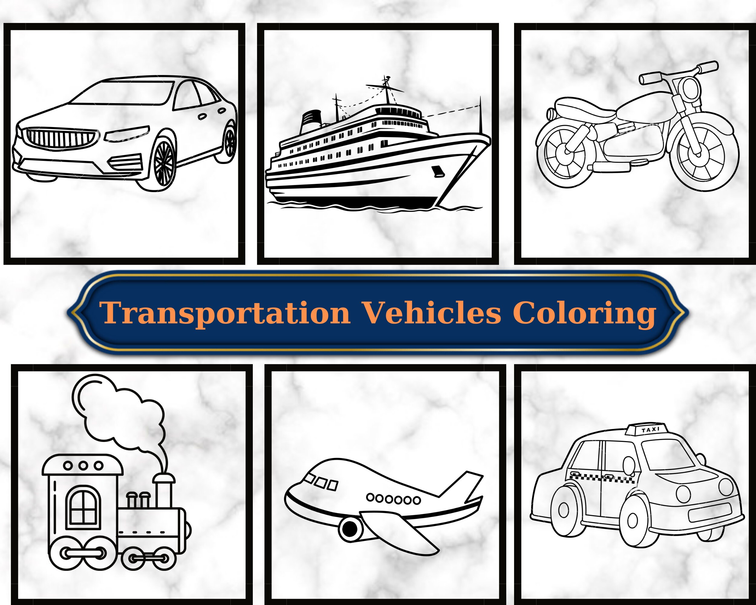 Colorful Vehicles Coloring Pages: Fun and Creative Art Experience for ...