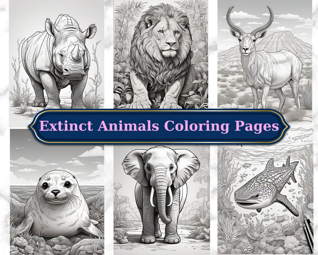 Unique and Educational Extinct Animal Coloring Pages Exquisite Extinct ...