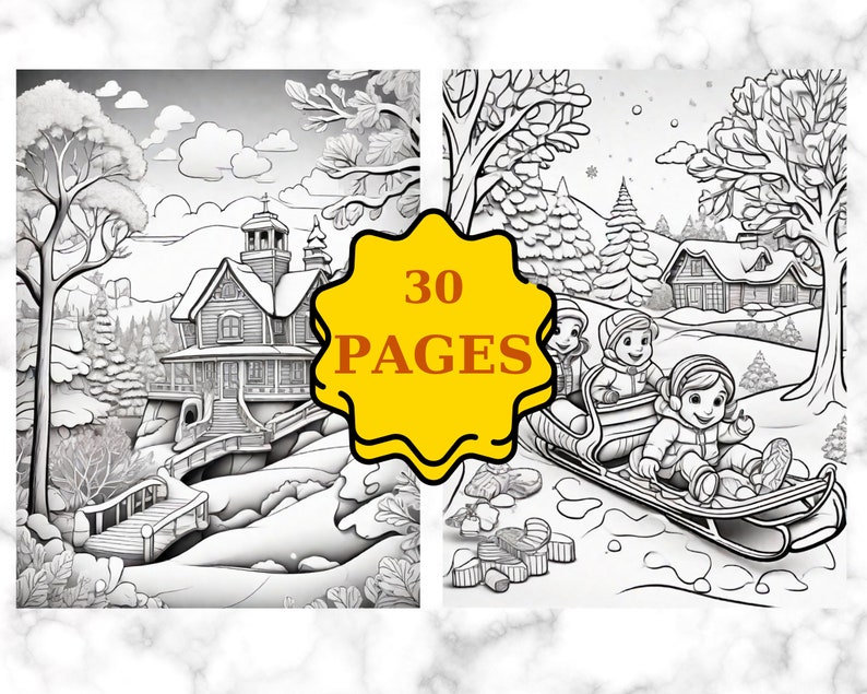 Dreamy Winter Themed Coloring Pages the Magic of the Cold Season is at ...