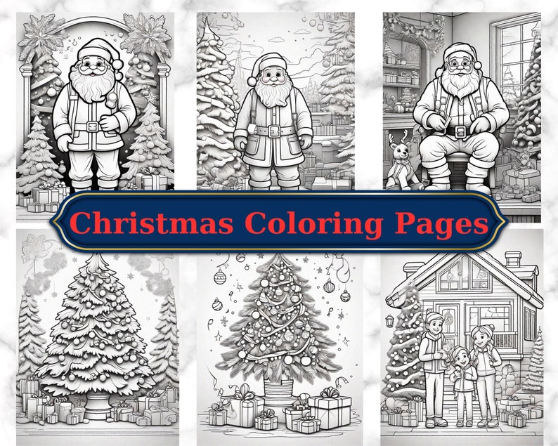 Joyful Christmas Coloring Pages for Festive Fun Printable Holiday Art ...