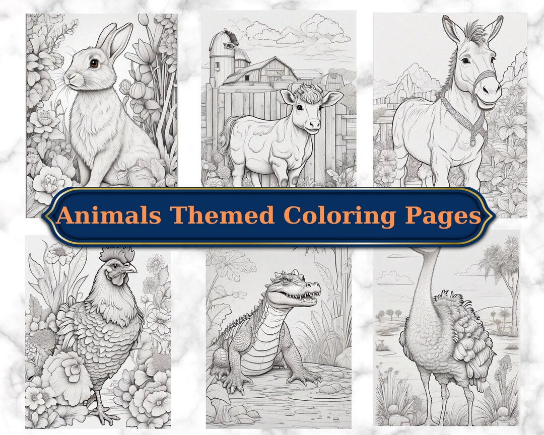 Animal Coloring Pages Printable Wildlife and Pet Pictures for ...