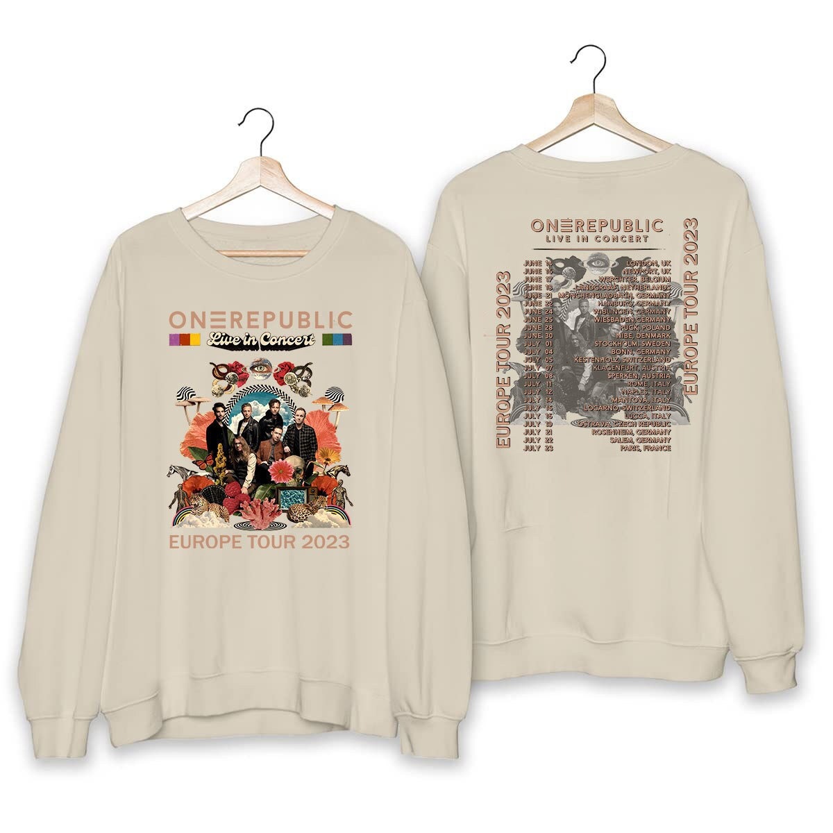 OneRepublic 2023 Europe Tour Shirt, OneRepublic Band Fan Shirt ...