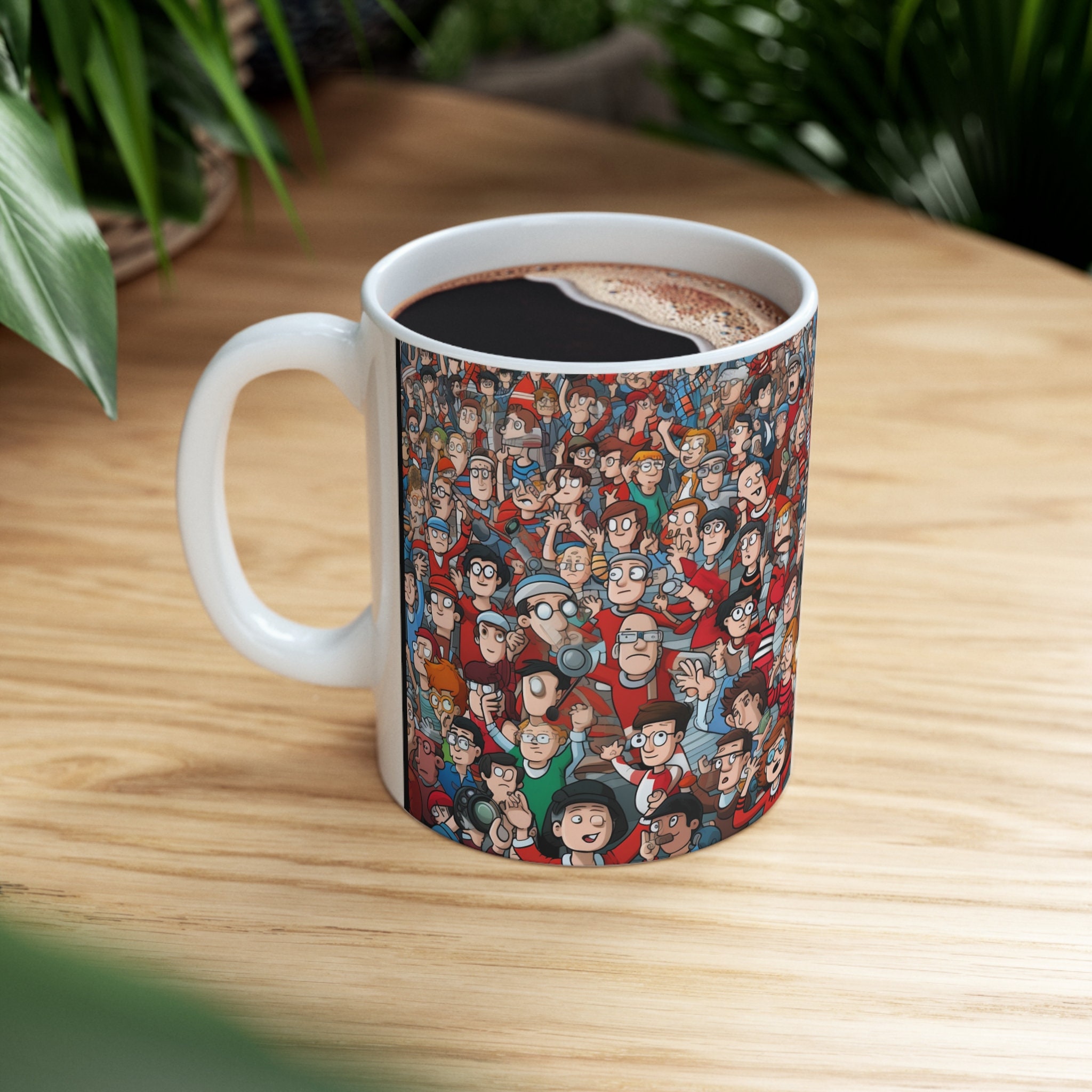 Where's Wally Inspired Mug Colorful Custom Mugs - Etsy