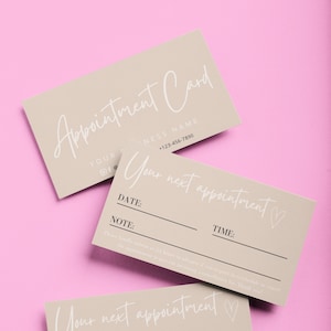 Appointment Card Template Next Appointment Card Reminder Card Template ...