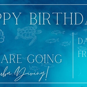 Scuba Diving Gift Card Template: Editable Canva Voucher (7x3 Inches) - Etsy