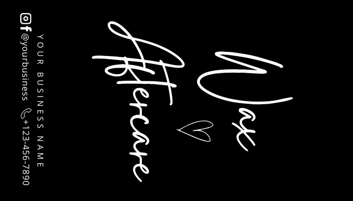 Waxing Aftercare Card Template Wax Aftercare Card Template Wax Care ...