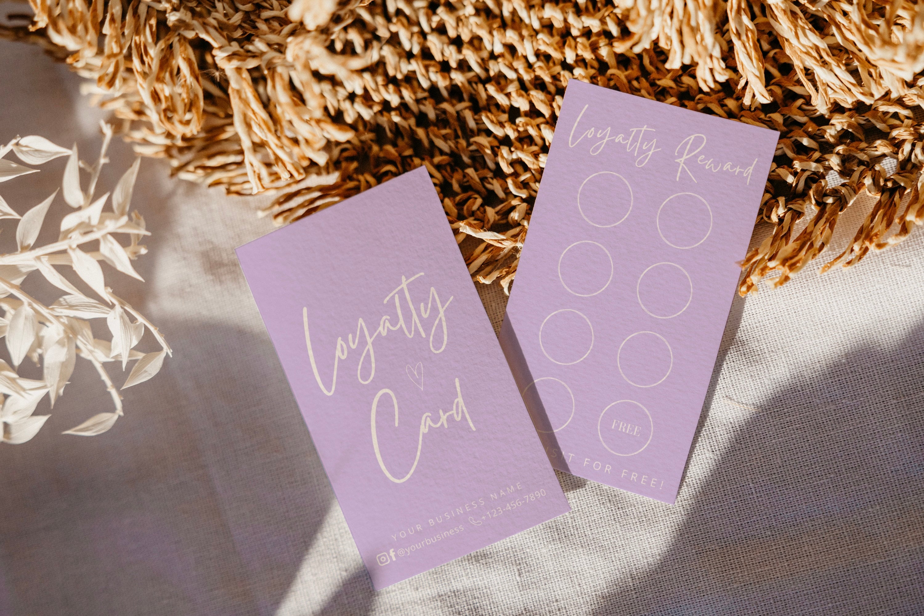 Loyalty Card Template Lash Tech Loyalty Card Lashes Loyalty Card ...