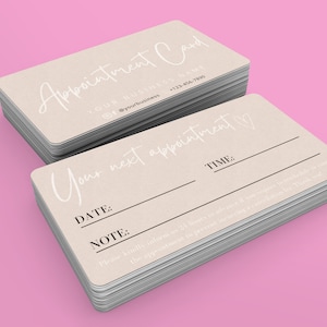 Appointment Card Template Next Appointment Card Reminder Card Template ...