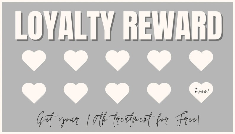 Loyalty Card Template Loyalty Cards for Lashes Loyalty Card Business ...