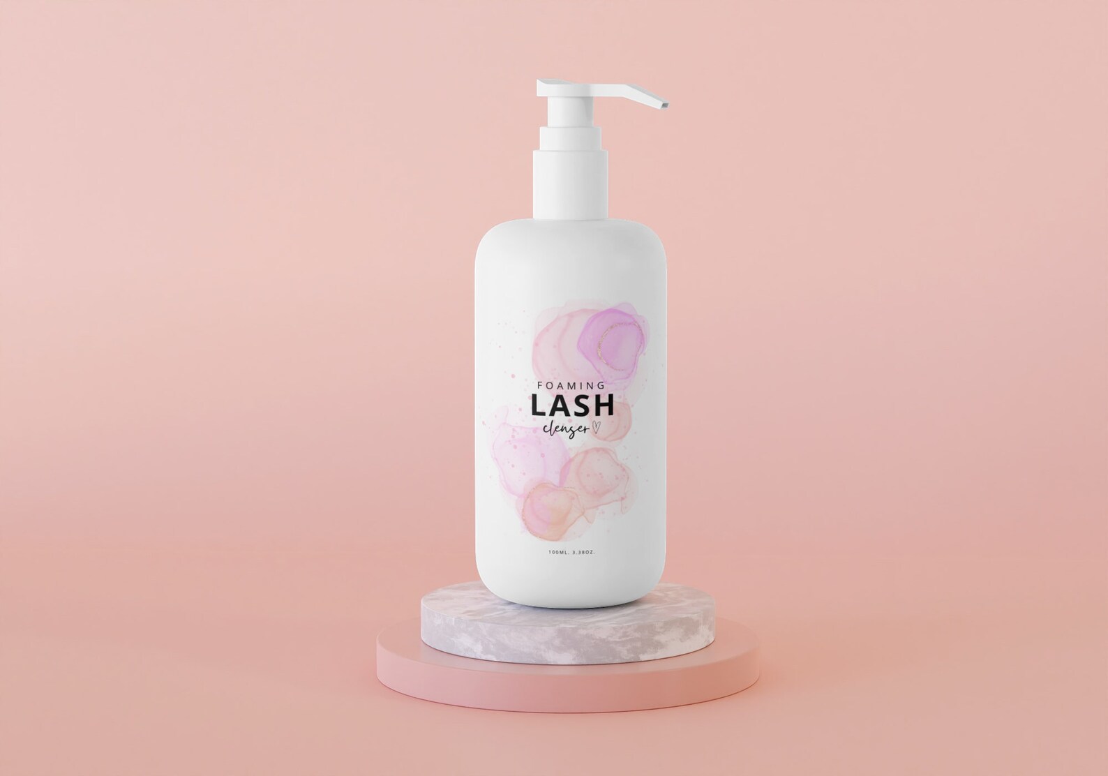 Lash Shampoo Template Lash Foam Shampoo Lashes Bottle Template Lash ...