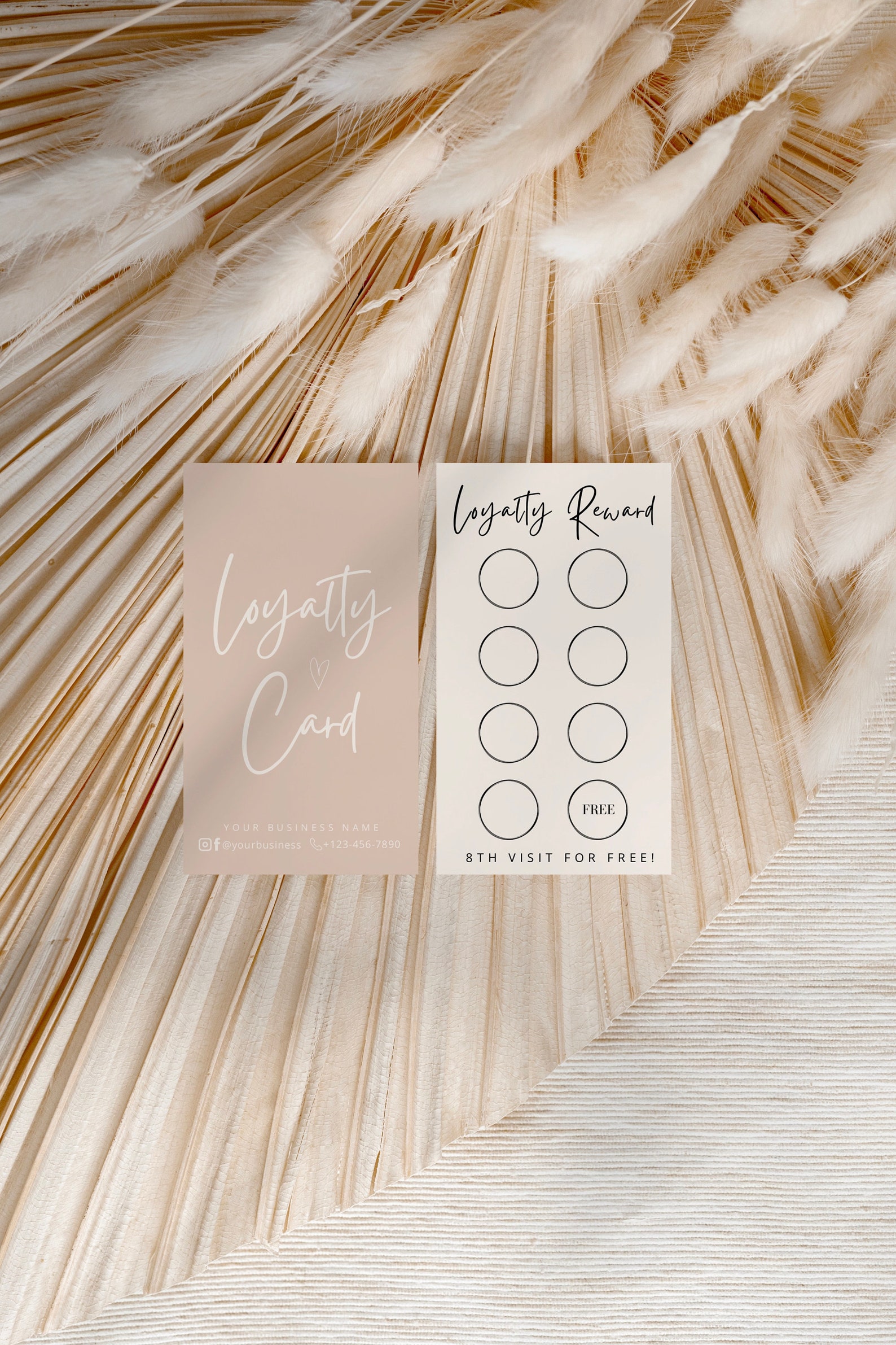 Loyalty Card Template Lash Tech Loyalty Card Lashes Loyalty Card ...
