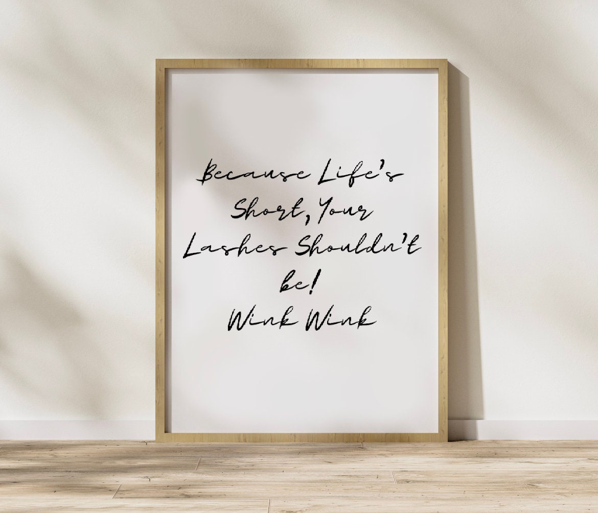 Eyelash Wall Decor Lashes Wall Art Eyelash Wall Art Lash Room Art ...