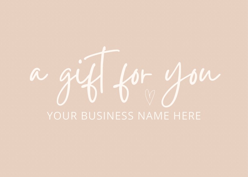 Gift Card Template Gift Certificate Template DIY Gift Voucher Editable ...