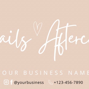 Nails Aftercare Card Template: Salon Client Tips (canva Editable ...