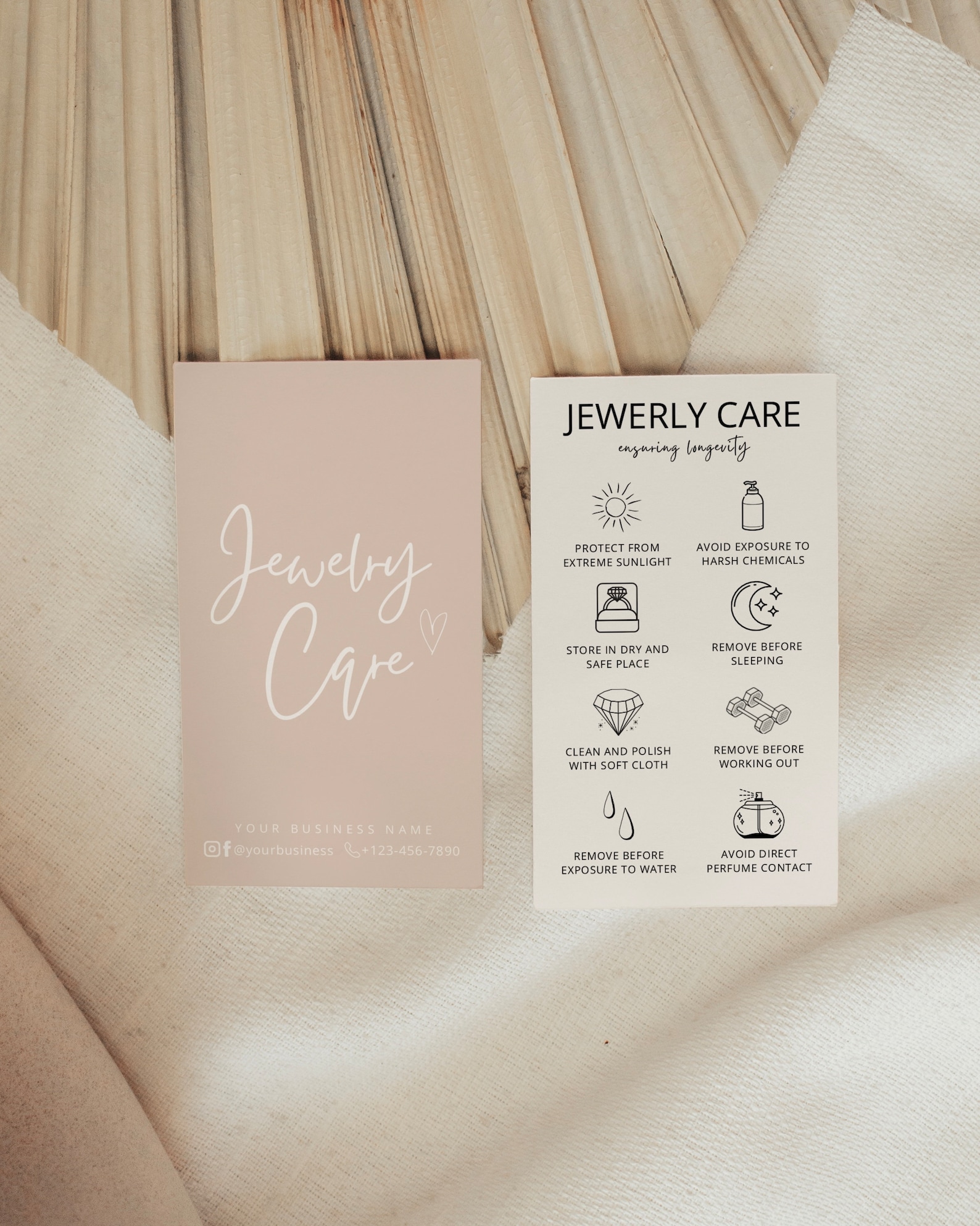 Jewelry Care Tips Jewerly Care Guide Jewerly Care Card Jewelry Care ...