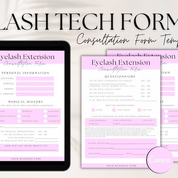 Lash Waiver Form - Etsy