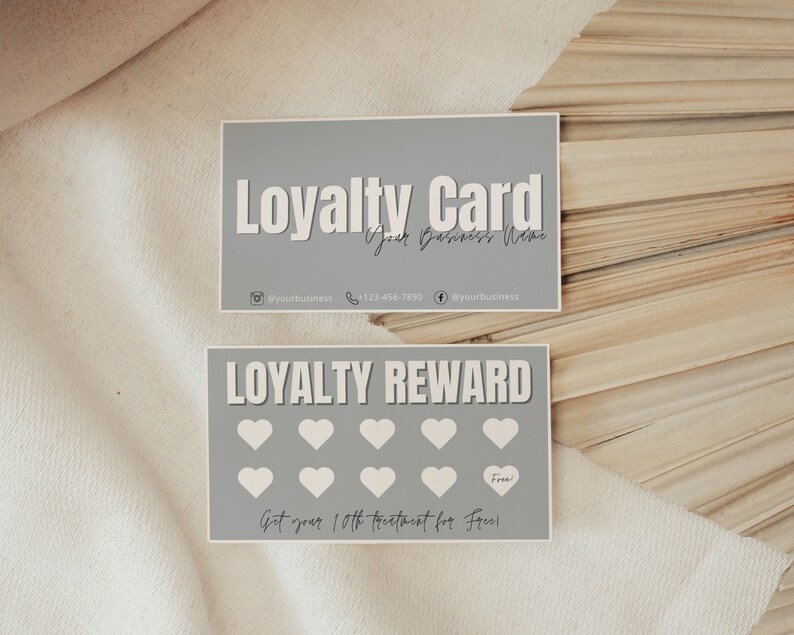Loyalty Card Template Loyalty Cards for Lashes Loyalty Card Business ...
