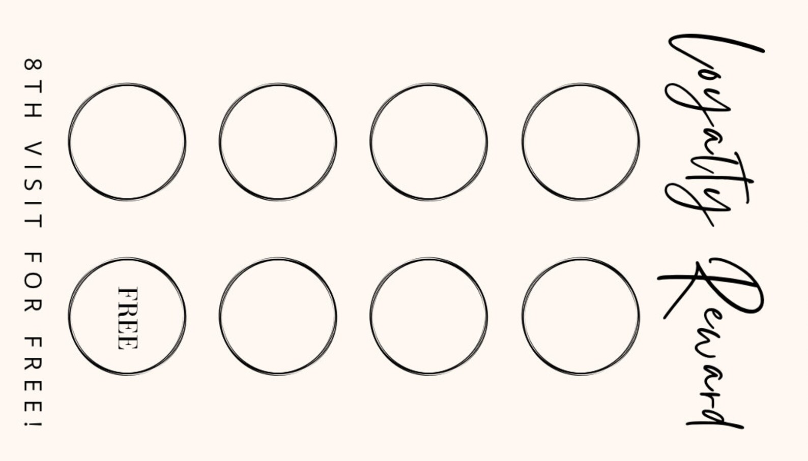 Loyalty Card Template Lash Tech Loyalty Card Lashes Loyalty Card ...