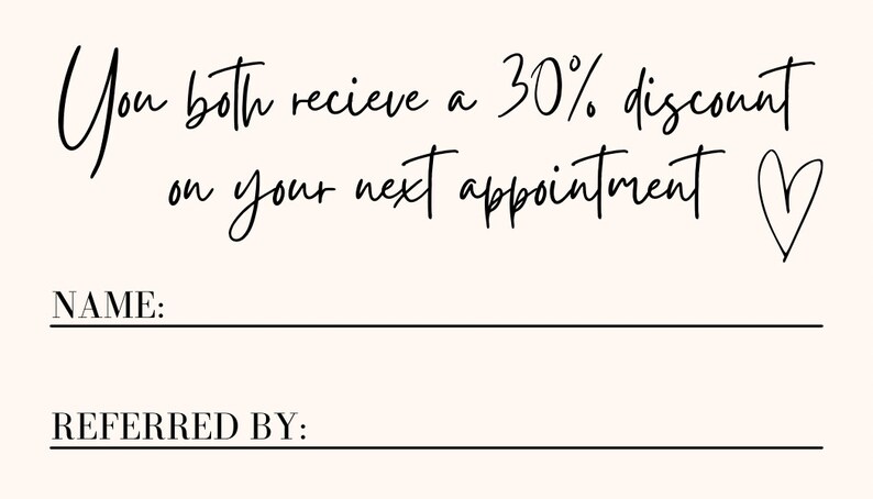 Refer a Friend Card Template: Business Referral Rewards (editable Canva ...