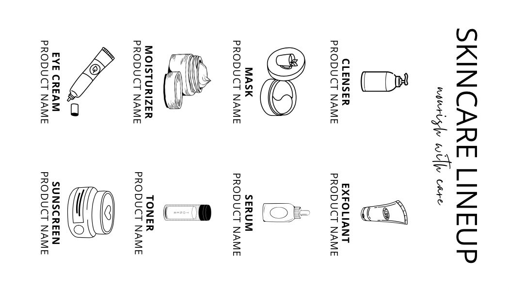 Facial Treatment Card Template: Esthetician Skincare Instructions ...
