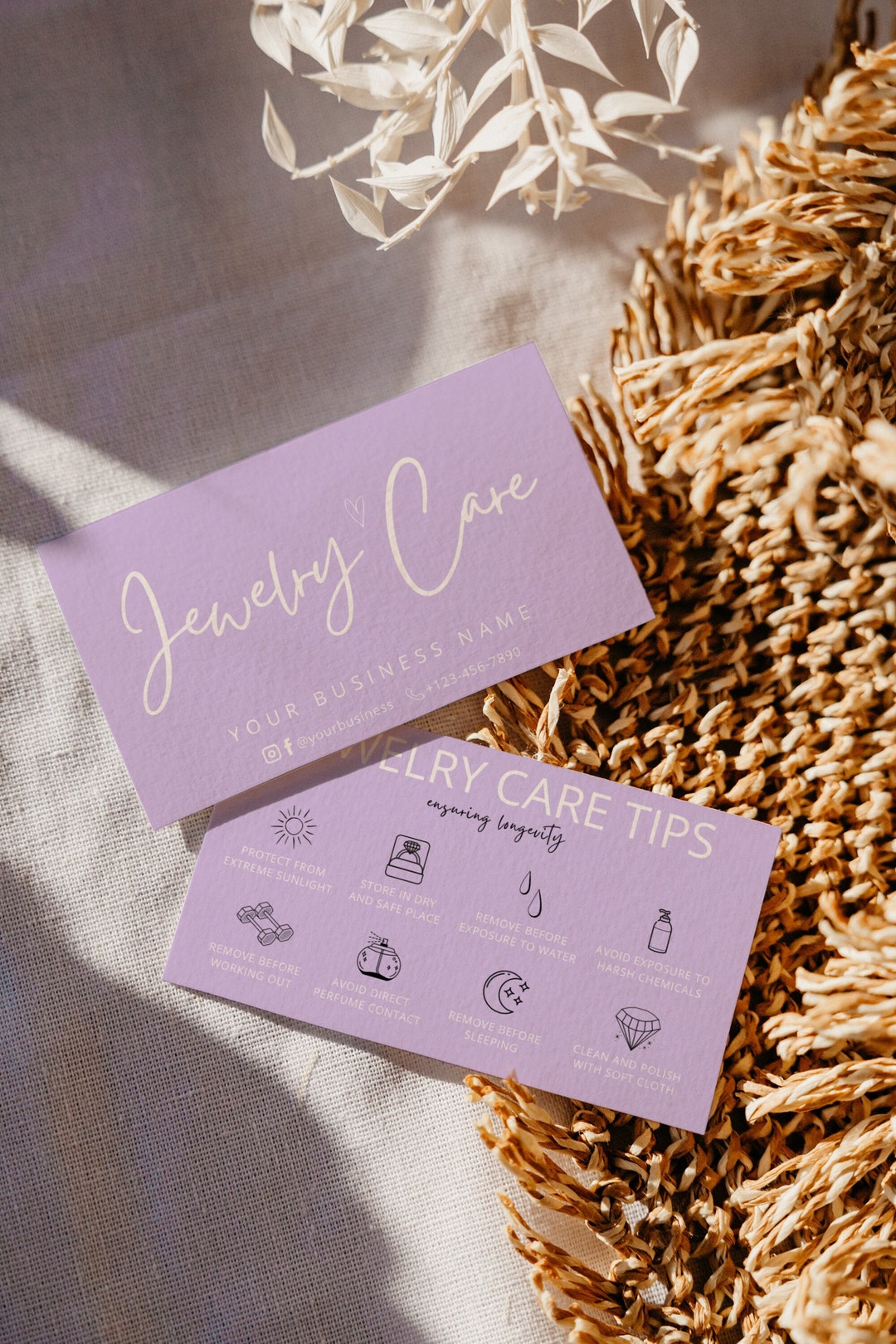 Jewelry Care Tips Jewerly Care Guide Jewerly Care Card Jewelry Care ...