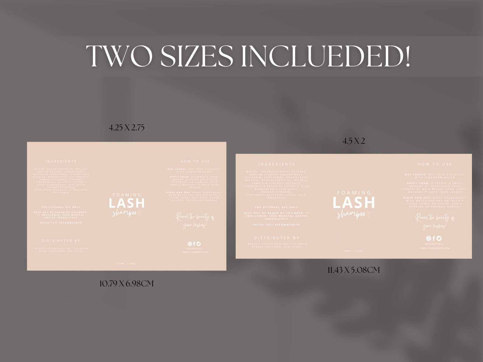 Lash Shampoo Template Lash Foam Shampoo Lashes Bottle Template Lash ...