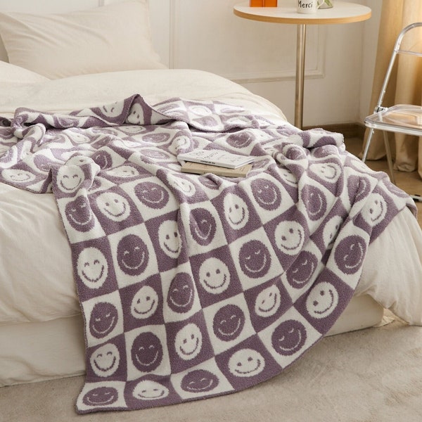Custom Smiley Face Blanket - Etsy