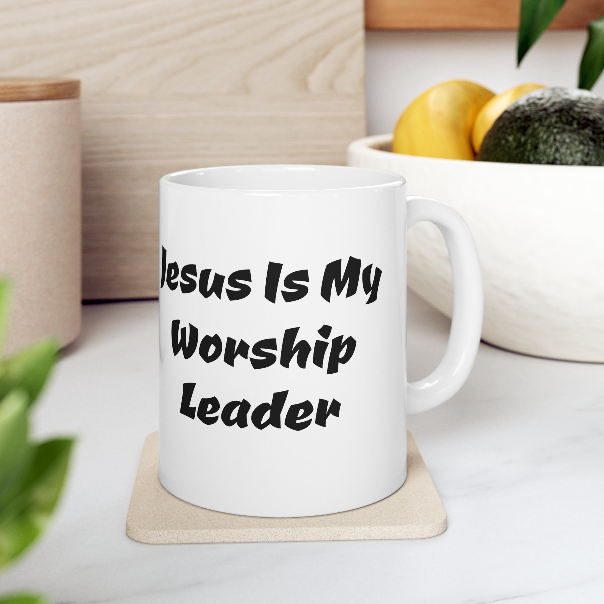 Jesus is My Worship Leader Ceramic Coffee Mug Religious - Etsy