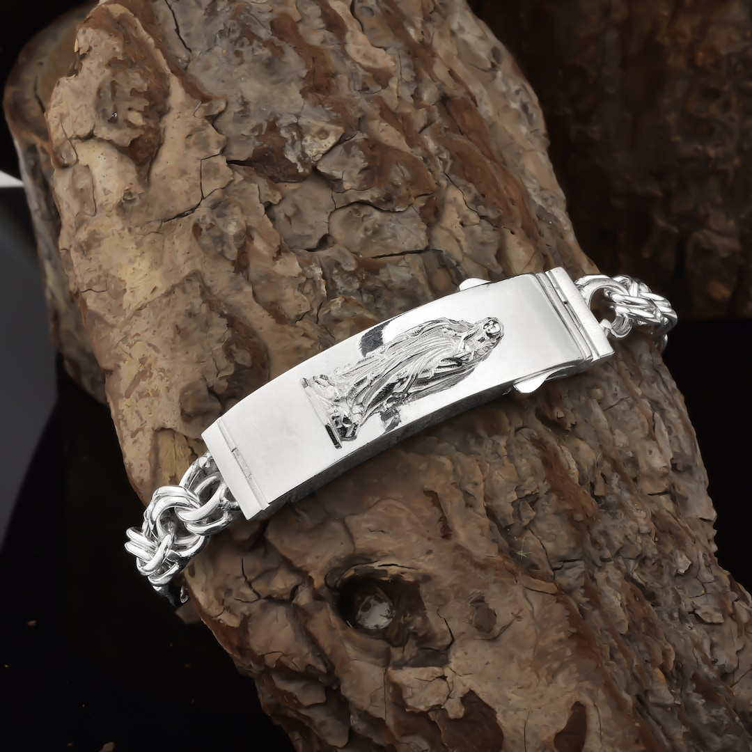 Virgin Mother Mary Bracelet- Religious Silver Virgin Mary Bracelet ...