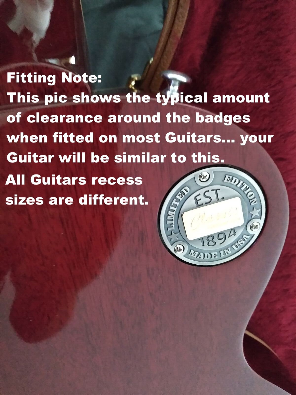 Custom Toggle Switch Cover Plate for Les Paul Style Guitarscrews ...