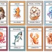 Aquatic Animals Flashcards English and Spanish Vocabulary set of 24 - Etsy