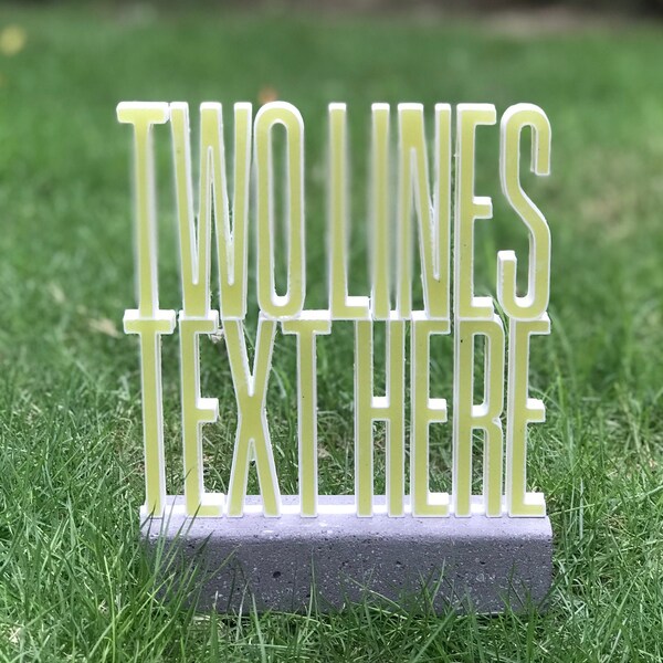 Concrete Sign - Etsy