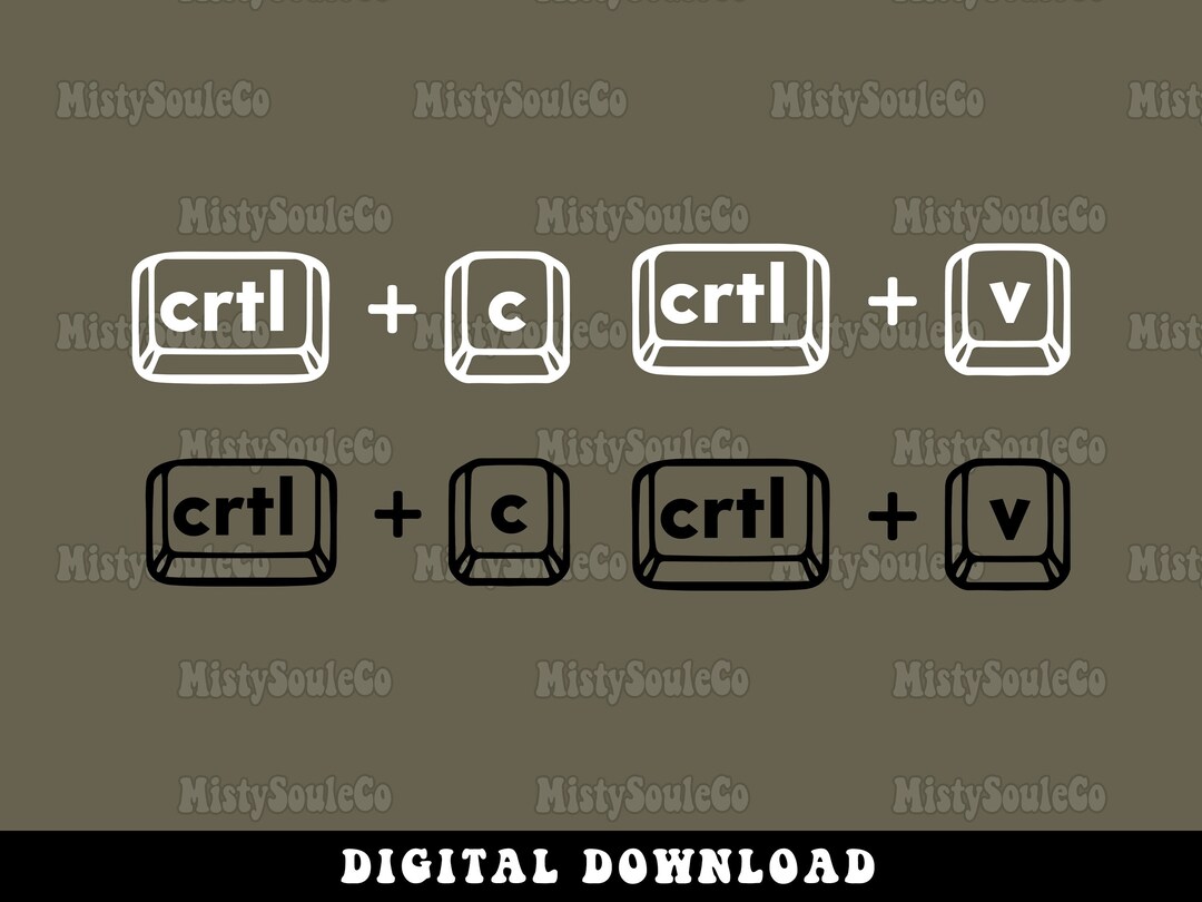 Copy Paste Svg Matching Svg Ctrl C Svg Ctrl V Svg Png - Etsy