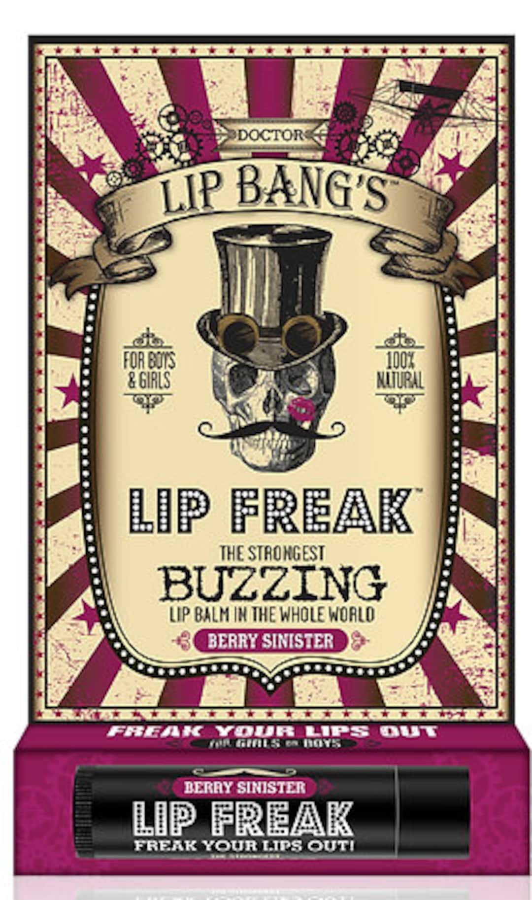 All Natural Lip Bang's Lip Freak Buzzing Lip Balm - Etsy