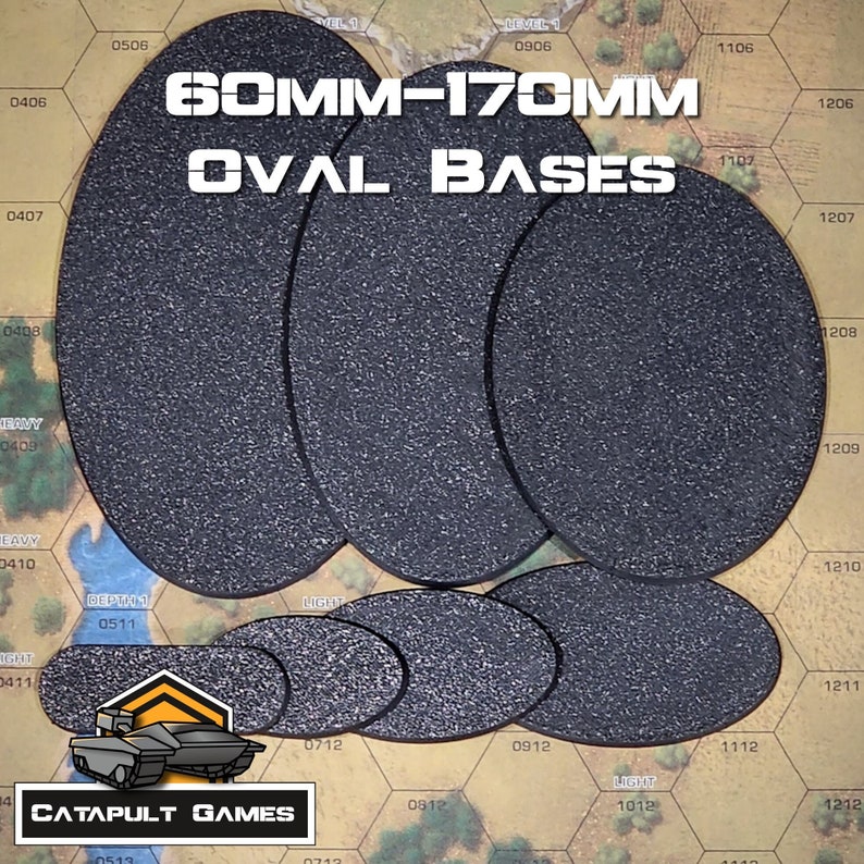 Oval Bases for Tabletop Wargames - Etsy