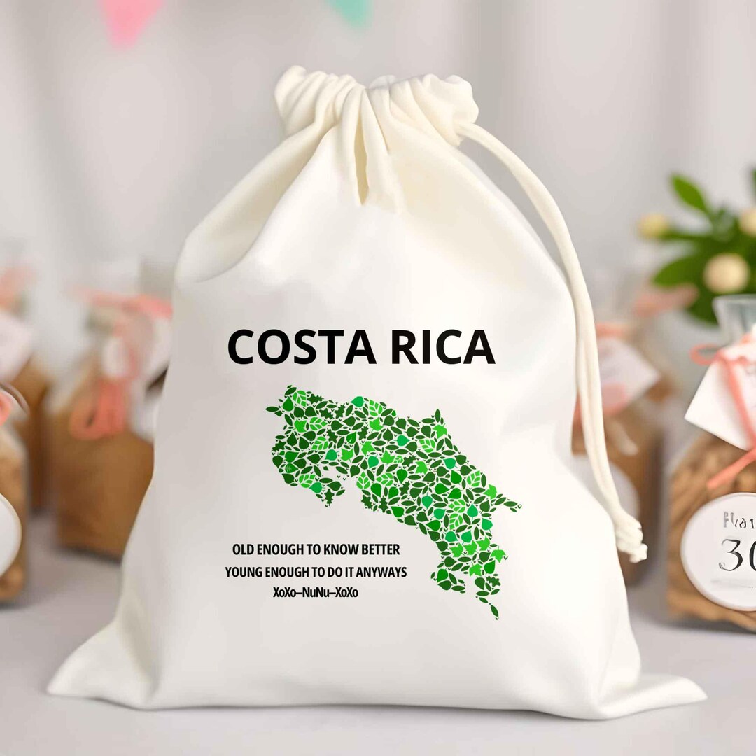 Personalized Costa Rica Bags, Costa Rica Welcome Bag, Beach Wedding ...