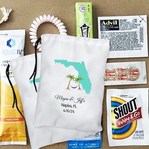 Florida State Outline Bags, Bachelorette Parties, Wedding Favor Bag ...