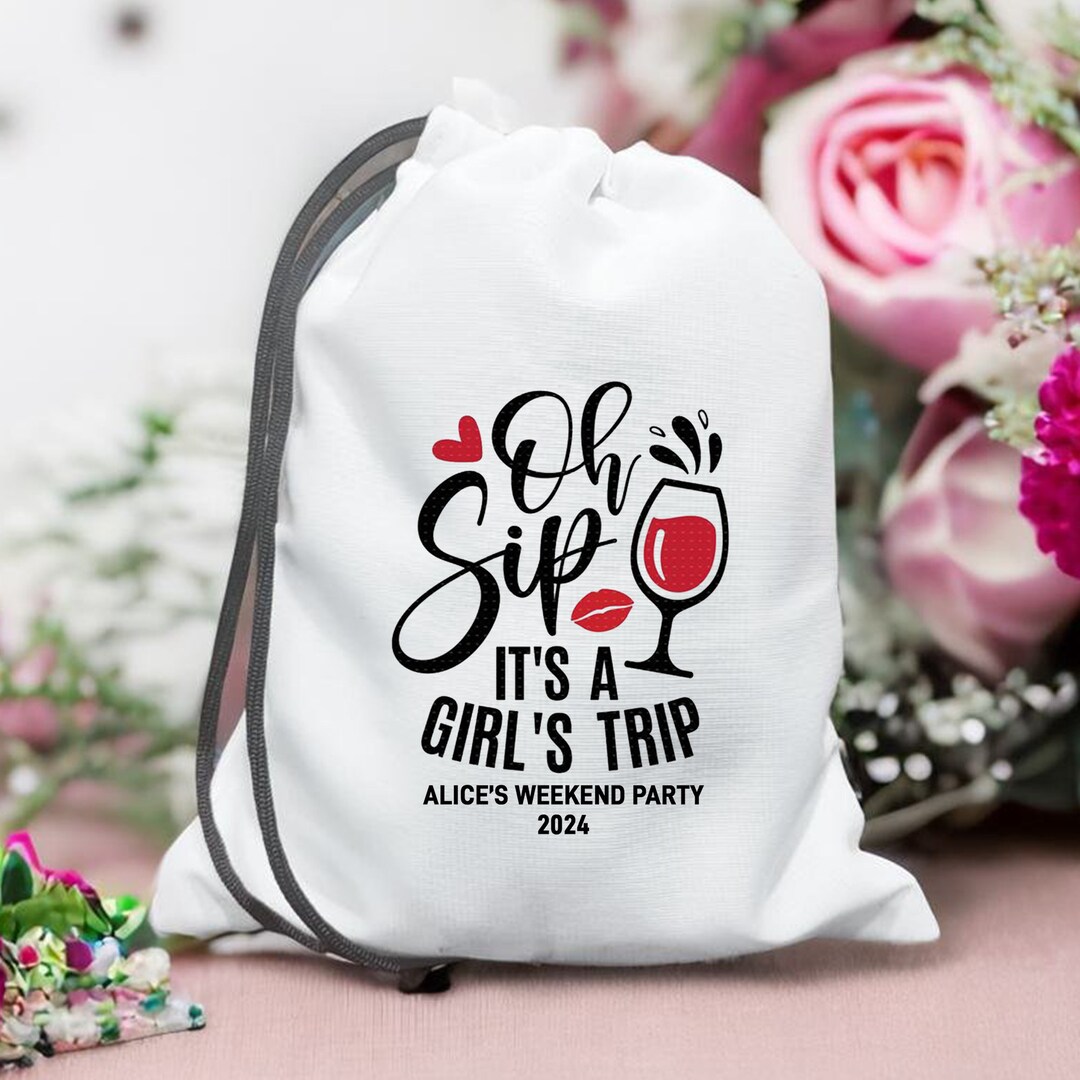 Oh Sip It's A Girls Trip Bags-customized Recovery Kit-girls Weekend ...