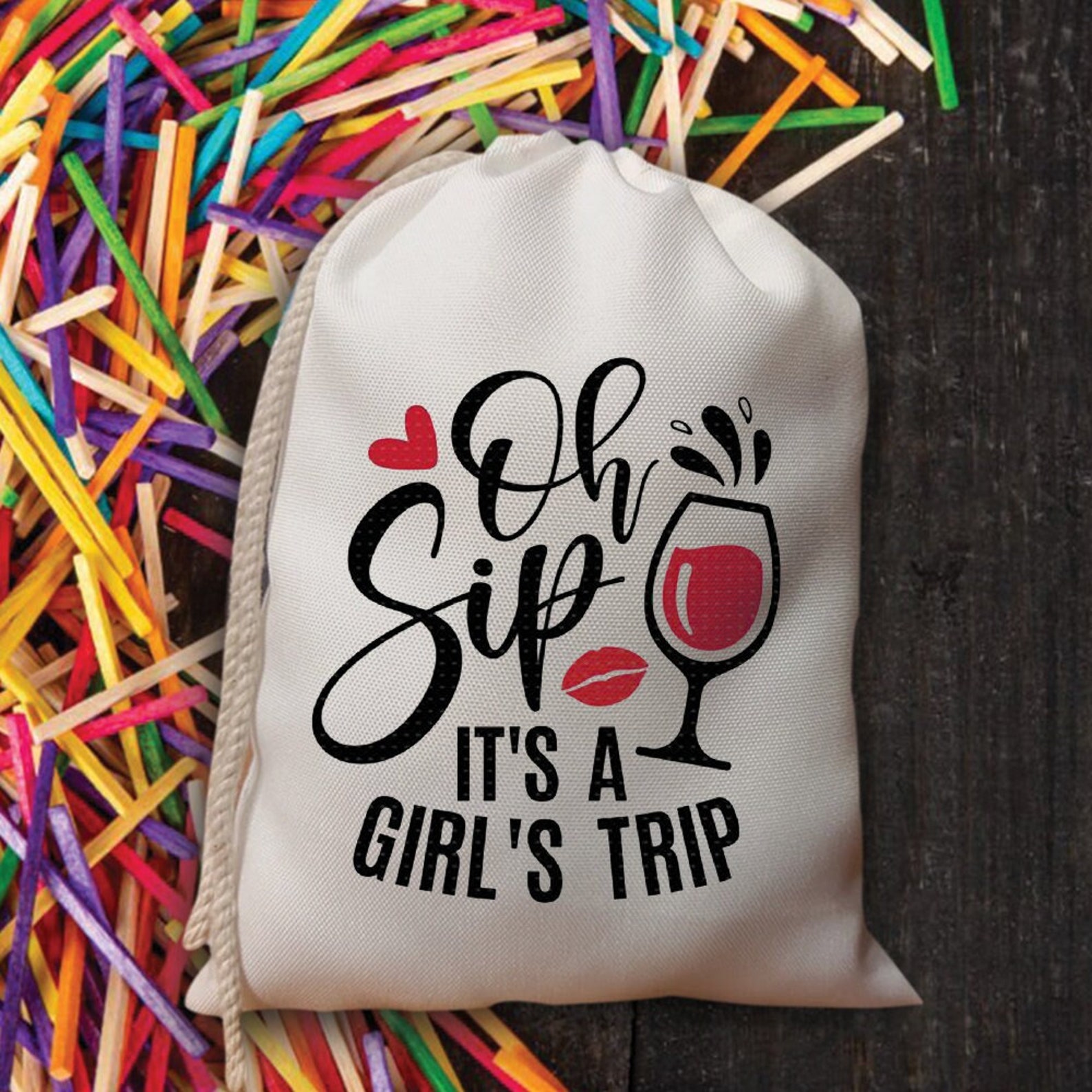 Oh Sip It's A Girls Trip Bags-customized Recovery Kit-girls Weekend ...