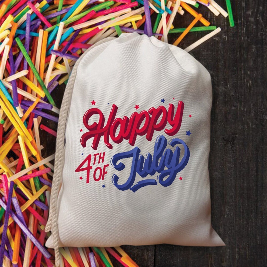 Happy 4th of July Memorial Bags Independence Party Bags Gift Bags for ...