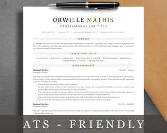 ATS Resume Template Google Docs, ATS Friendly Resume Template Word ...