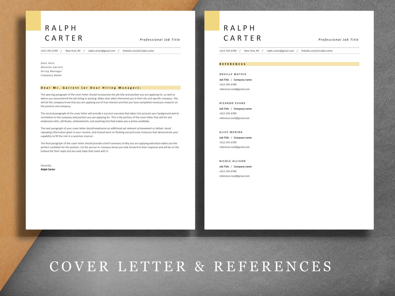 ATS Resume Template Google Docs ATS Friendly Resume Template - Etsy