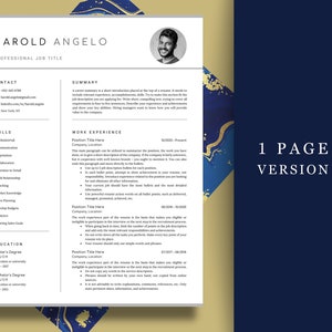 Resume Template, CV Template Google Docs, Professional Resume Template ...