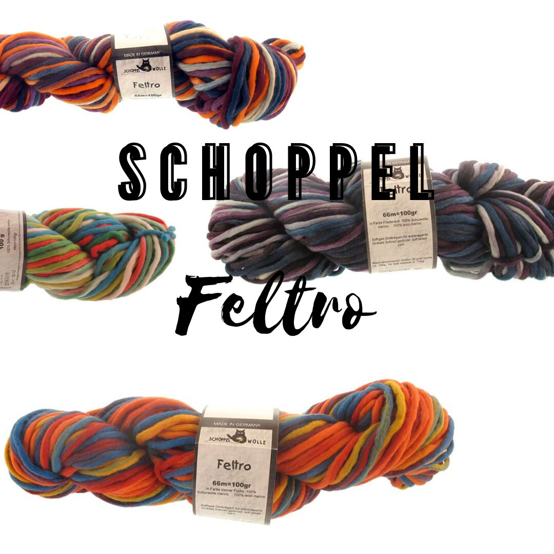 Schoppel Wool Feltro Wick Yarn Yarn - Etsy