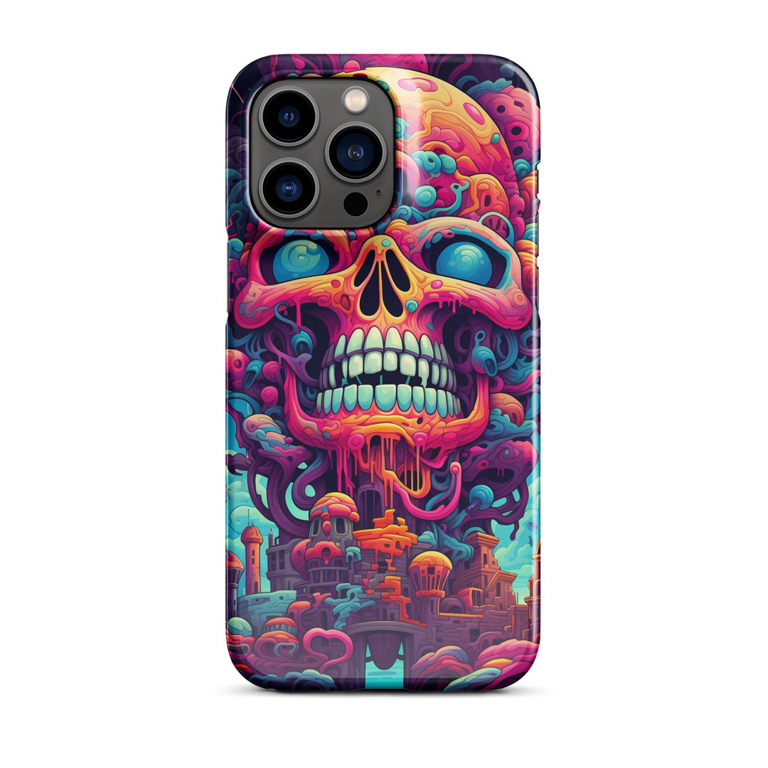 Trippy Skull | Trippy iPhone Case | Weird Phone Case | Psychedelic Case ...