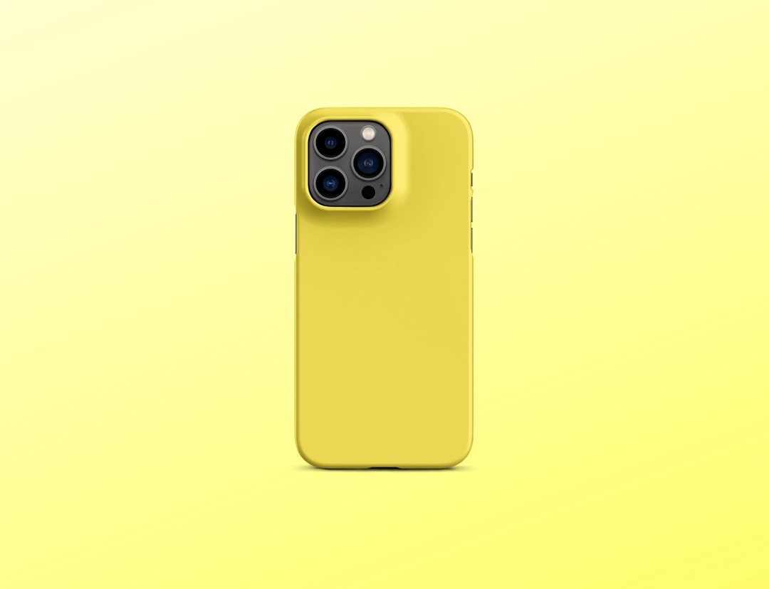 Bright Yellow iPhone Case: Snap-on, Matte or Gloss Finish - Etsy