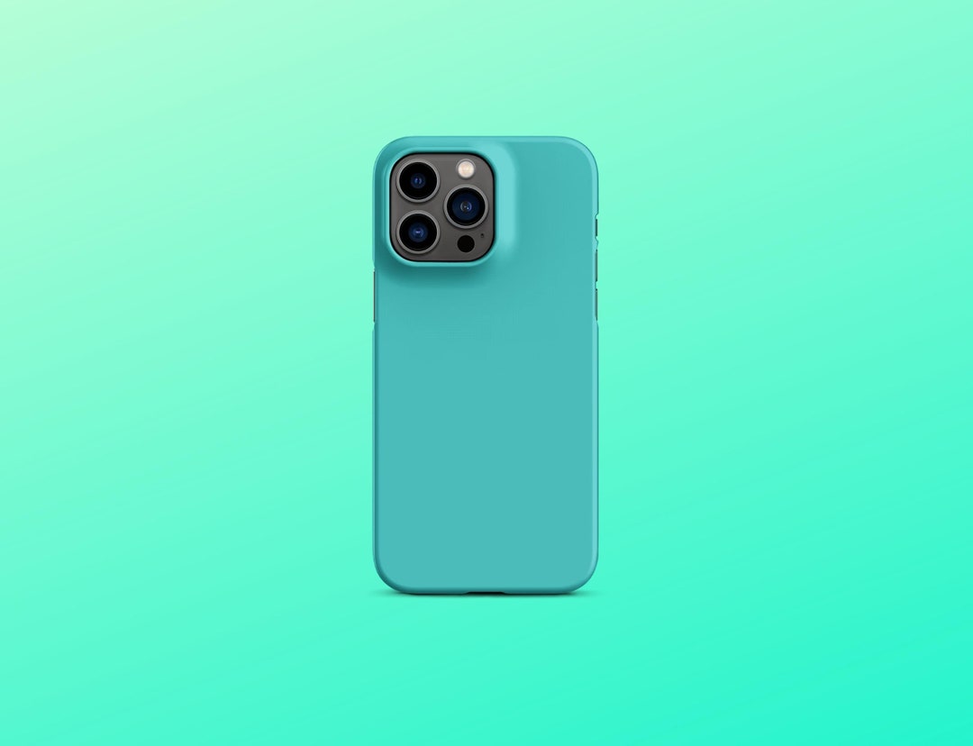 Turquoise iPhone Case: Matte or Glossy Snap Cover for Multiple Models ...