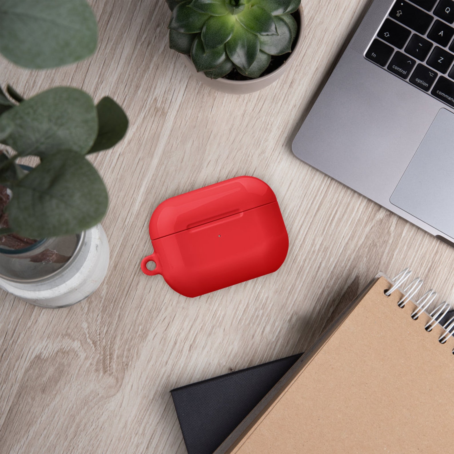 Red Airpods Pro Case - Sturdy Cover With Metal Carabiner - Etsy