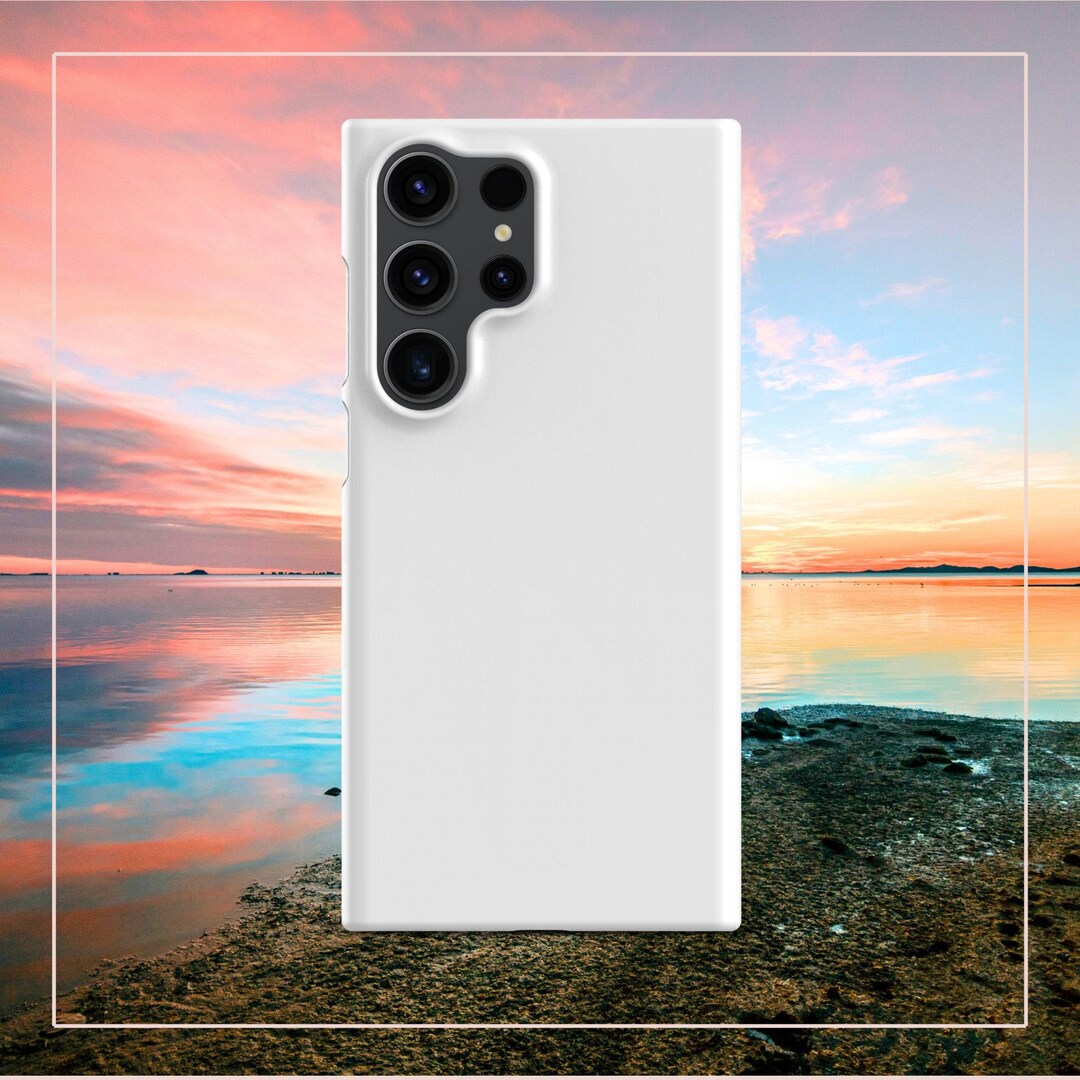 Pure White Samsung Galaxy S24 Ultra Case - Protective Phone Cover ...